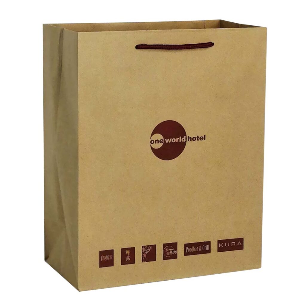 One World Hotel Paper Bag | Premium Carry Solutions – Sun Paper Bags