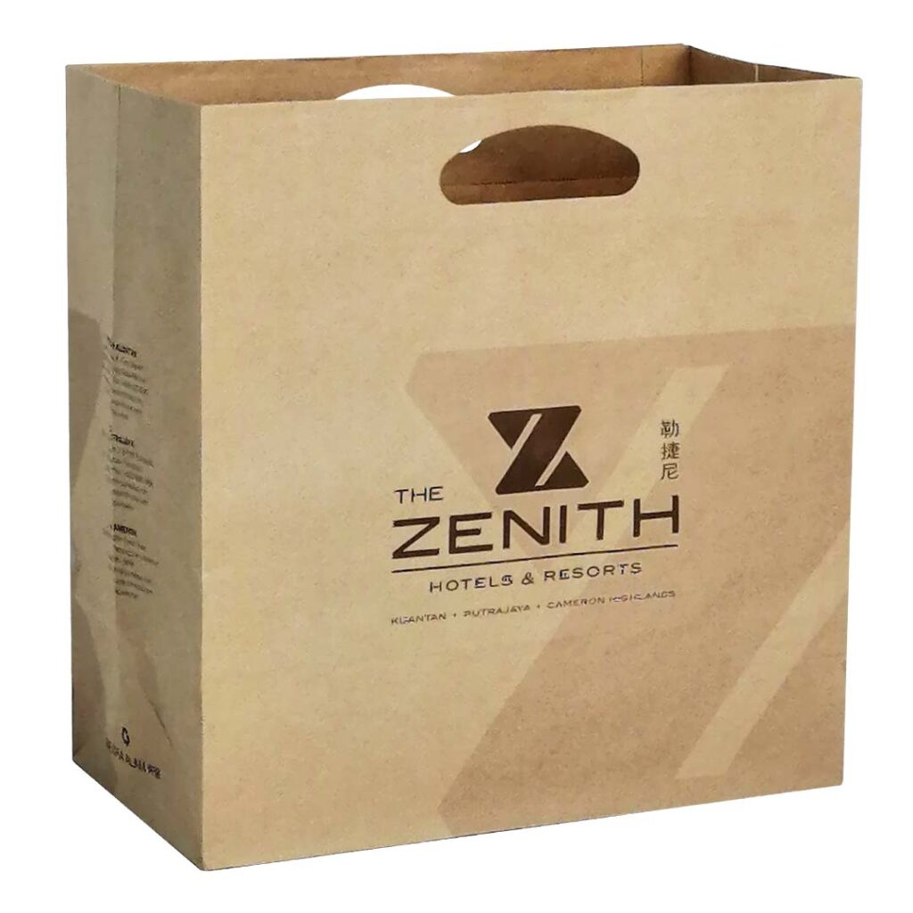 The Zenith Hotel and Resorts Premium Paper Bag | Elegant Packaging ...