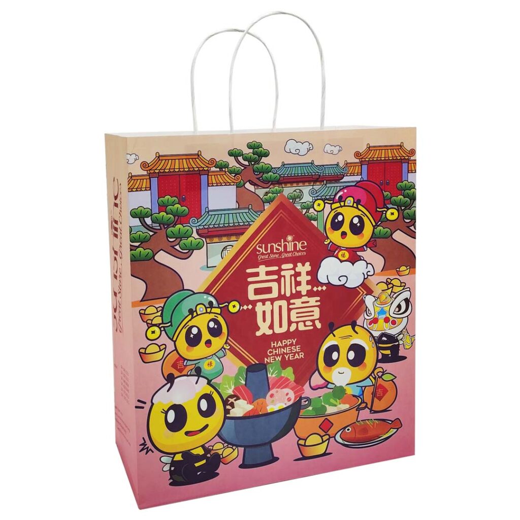 Premium SUNSHINE CNY Paper Bags for Festive Gifting – Sun Paper Bags